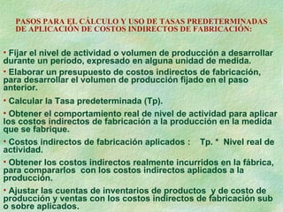 Carga fabril - Costos | PPT