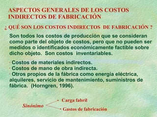 Carga fabril - Costos | PPT