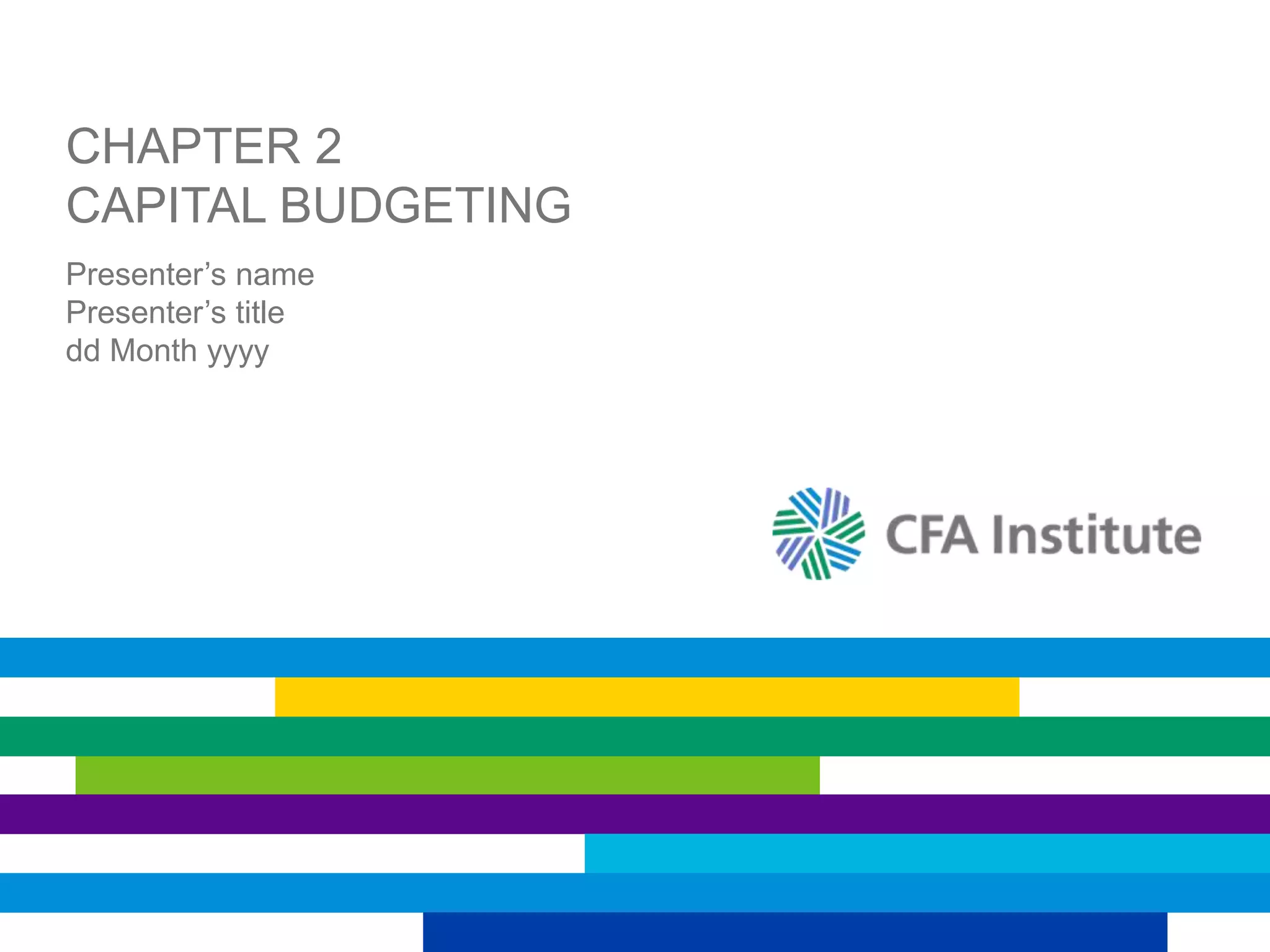 Cfa corporate finance chapter2 | PPTX