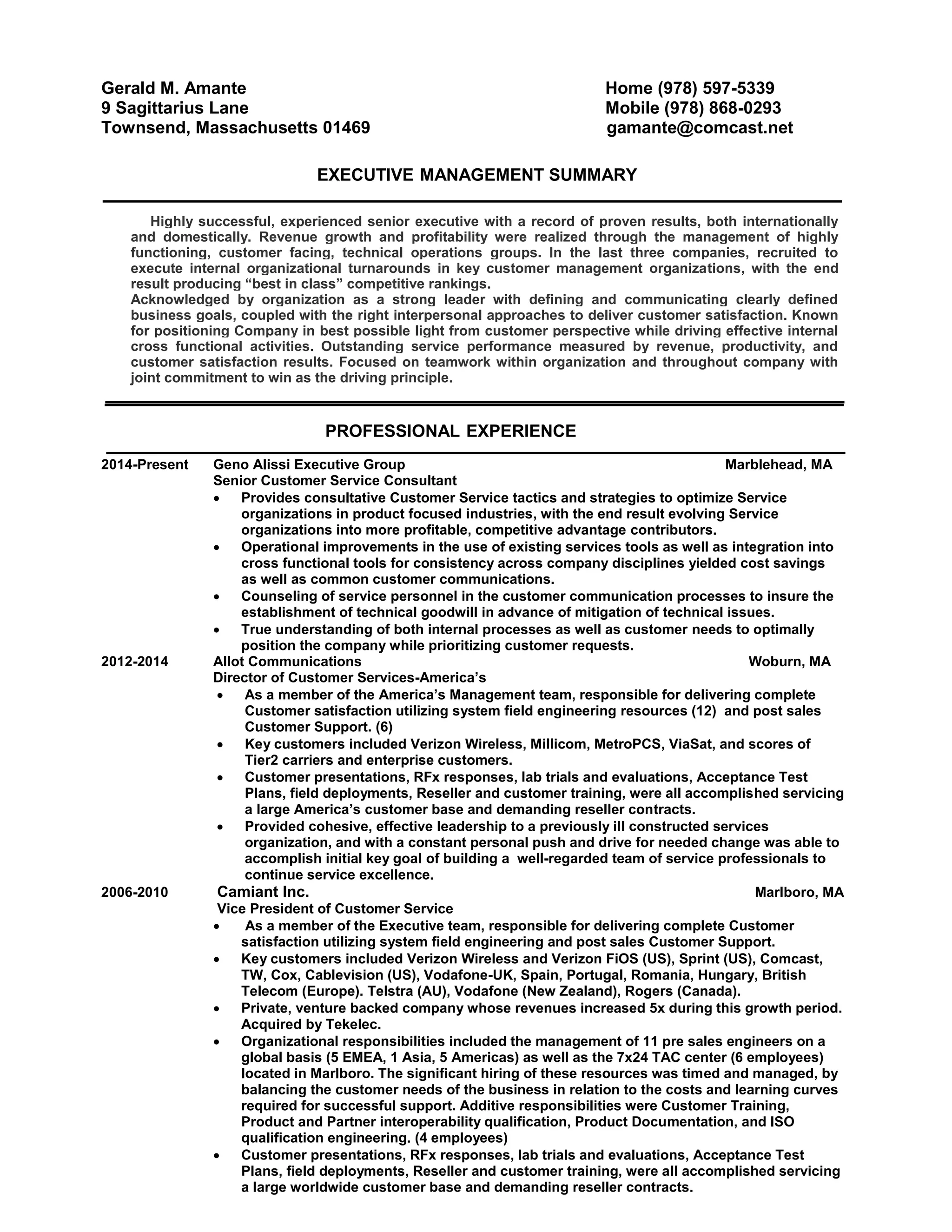 Jerry Amante Resume | PDF