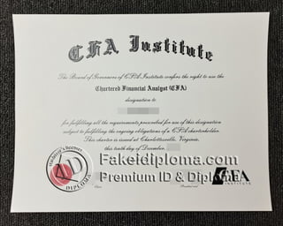 CFA Institute certificate | PDF