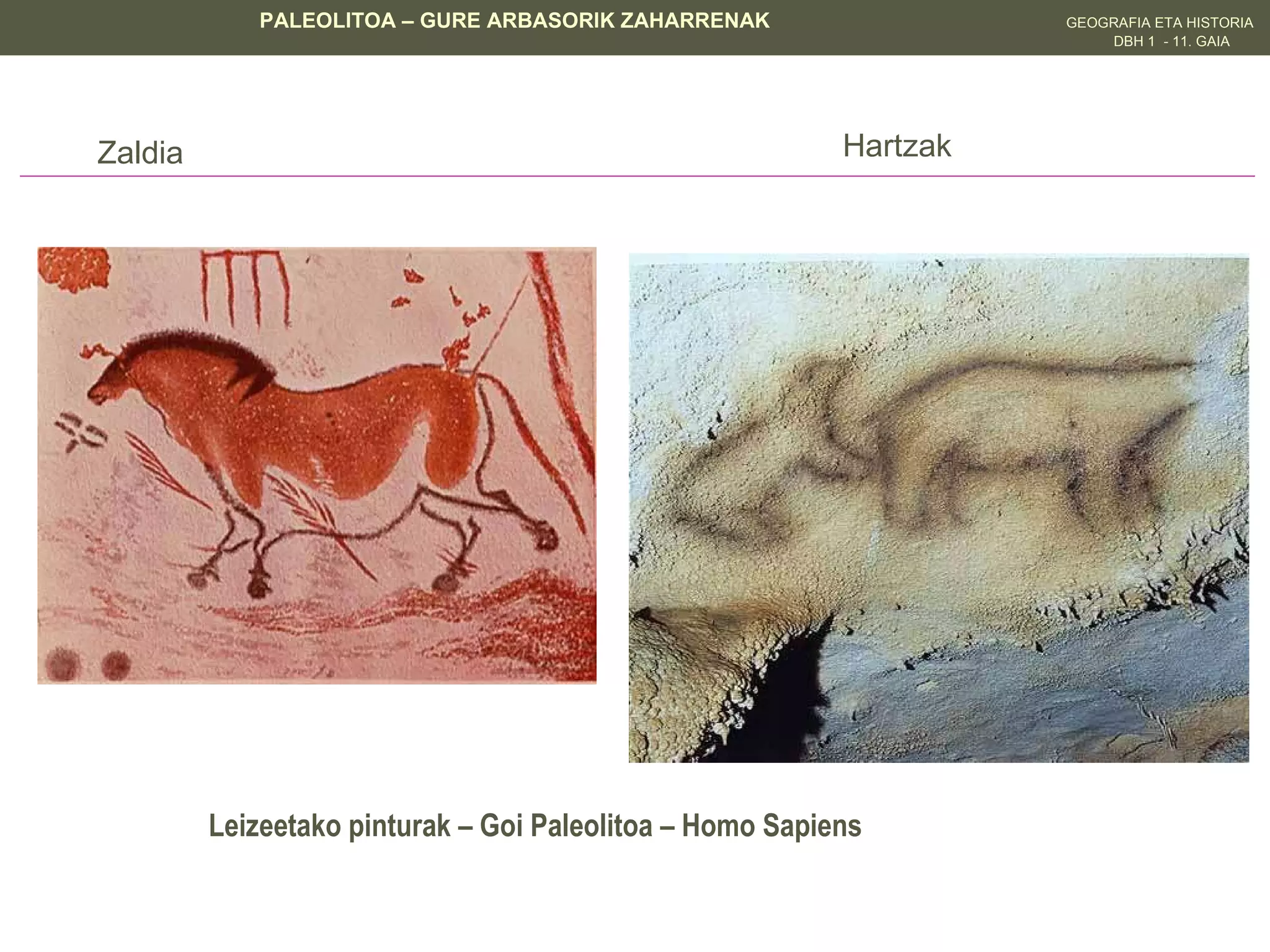 PALEOLITOA - GURE ARBASORIK ZAHARRENAK | PPT