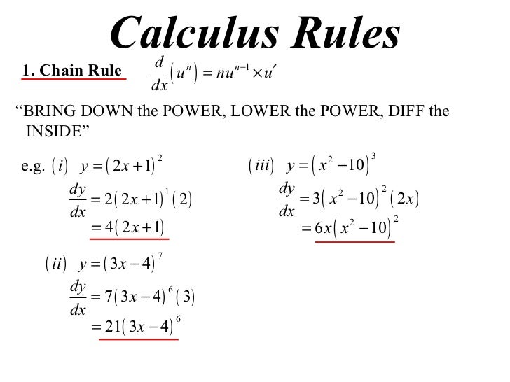 Chain rule calculus with steps - nclopi
