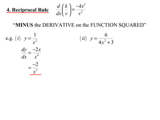 11X1 T08 06 quotient & reciprocal rules | PPT