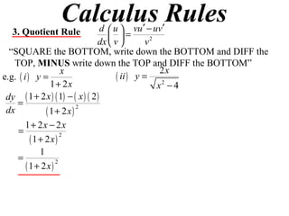 11X1 T08 06 quotient & reciprocal rules | PPT
