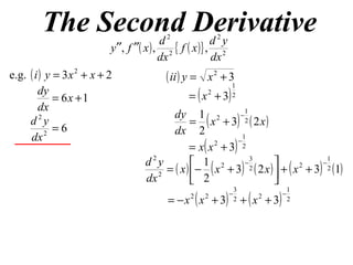 11X1 T09 03 second derivative | PPT