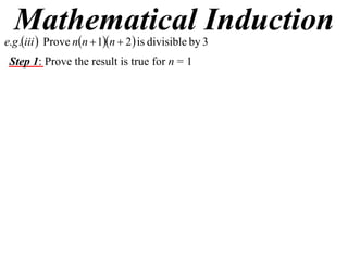 11X1 T10 09 mathematical induction 2 | PPT