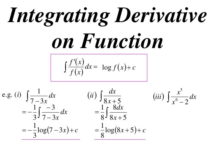 12X1 T01 03 integrating derivative on function