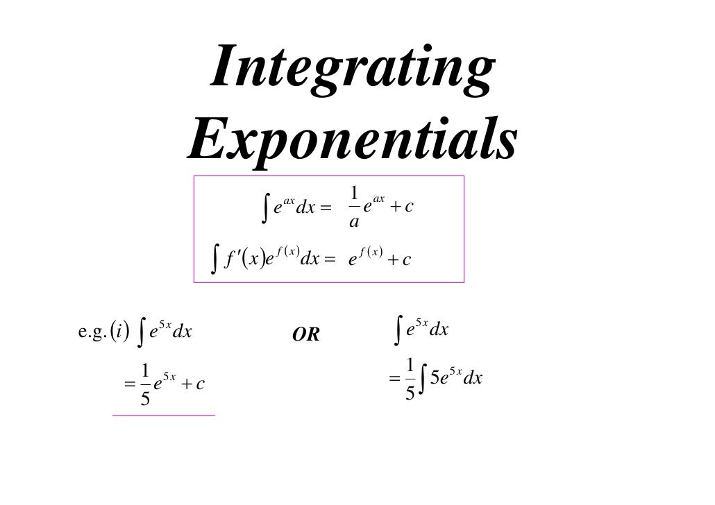 12X1 T02 02 integrating exponentials