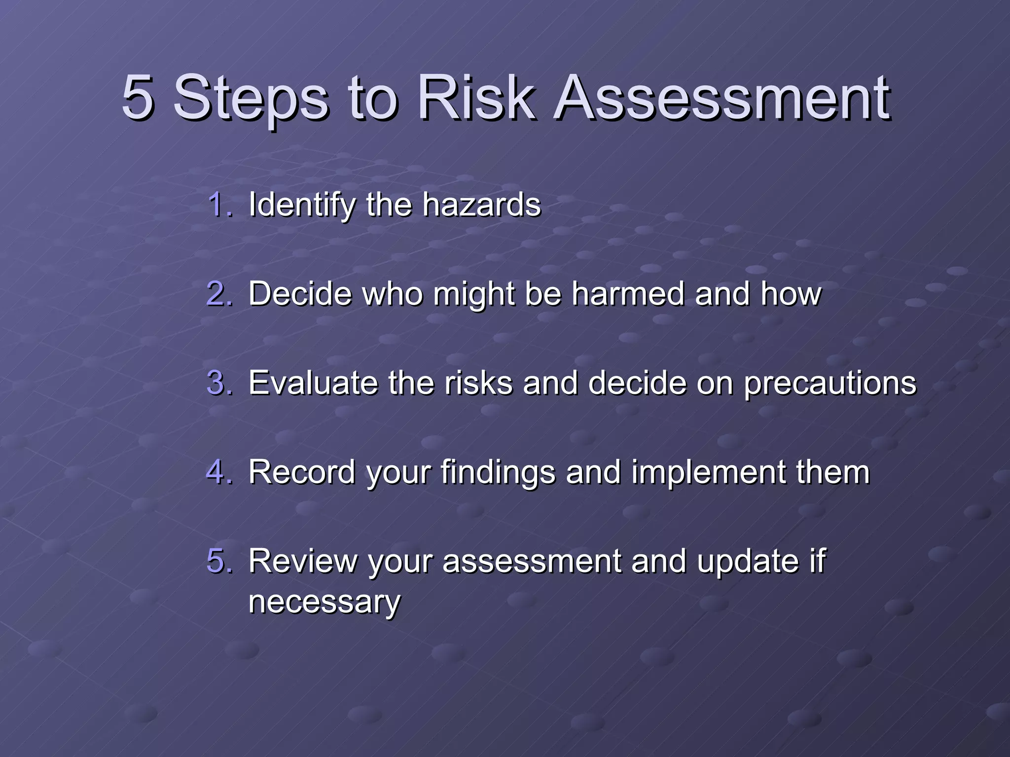 C:\Fakepath\5 Step To Risk Management | PPT | Business | Business and ...
