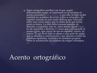 LA SÍLABA TÓNICA | PPTX