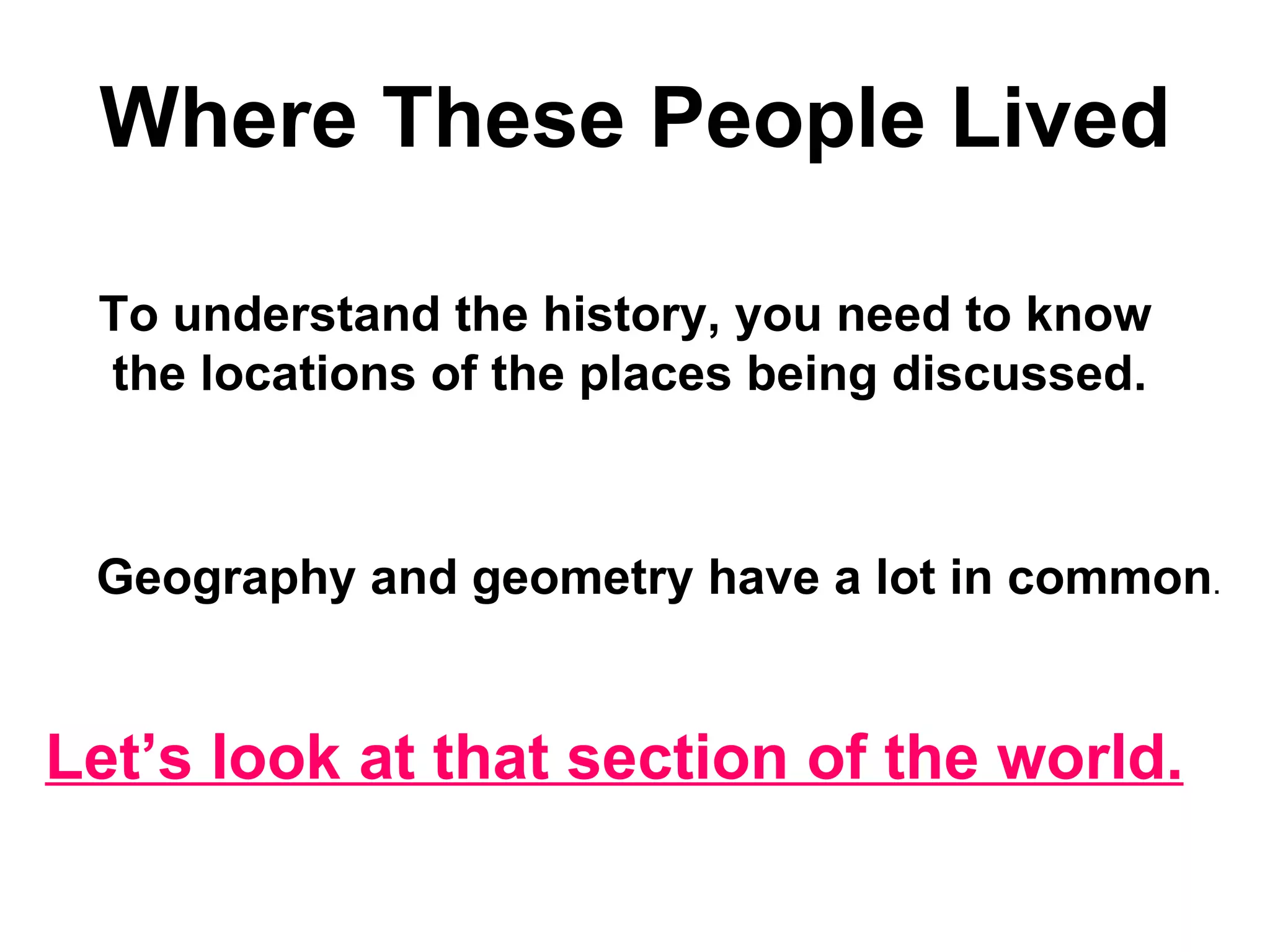 History of Early Geometry | PPT