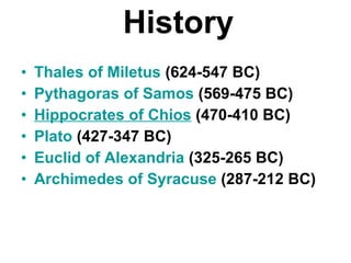 History of Early Geometry | PPT