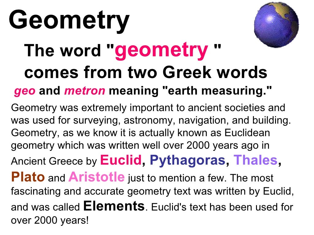 History of Early Geometry