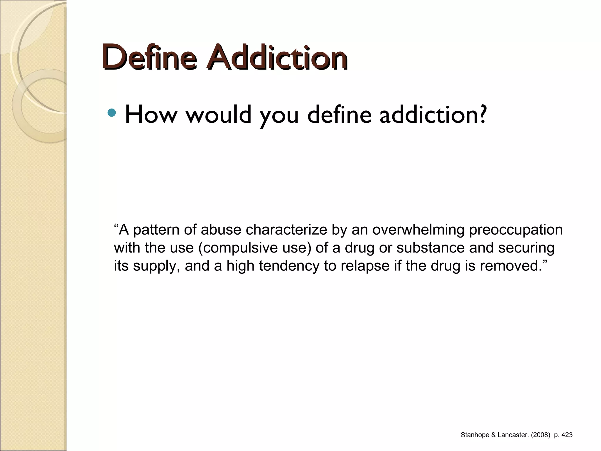 addiction ppt without movie | PPT | Illegal Drugs, Tobacco, eCigarettes ...