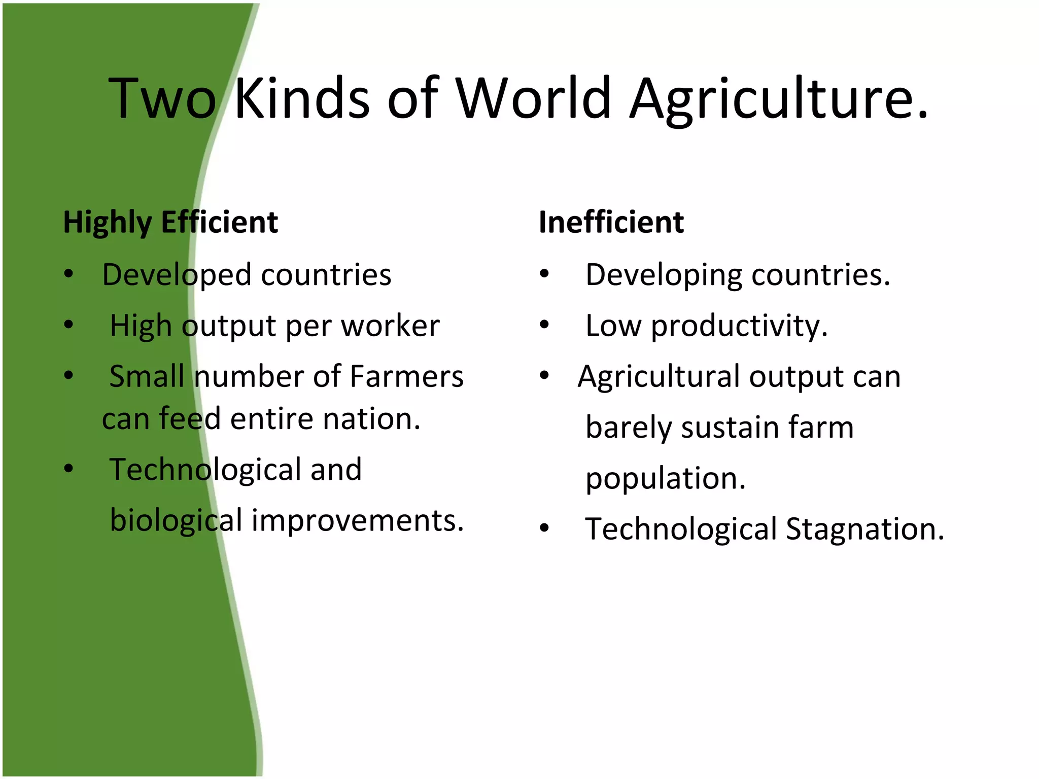 Agricultural Transformation and Rural Development | PPT