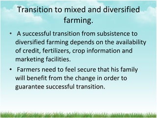 Agricultural Transformation and Rural Development | PPT