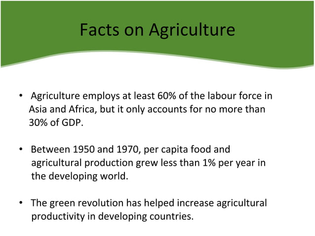 Agricultural Transformation and Rural Development | PPT