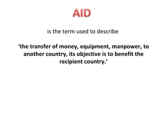 Introduction to Aid | PPT