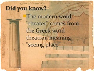 Ancient Greek Theatre | PPT