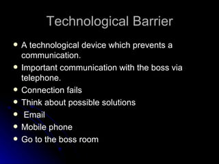 Barriers to Communication | PPT
