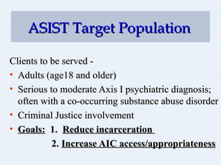A Supervised Diversionary Program for People with Psychiatric ...