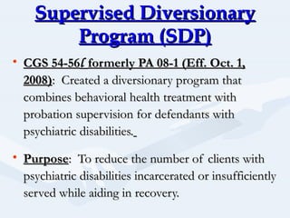A Supervised Diversionary Program for People with Psychiatric ...