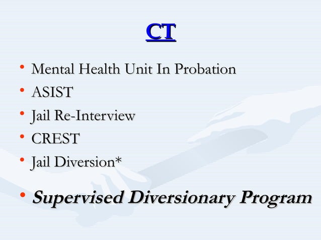 A Supervised Diversionary Program for People with Psychiatric ...
