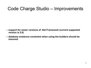 CodeCharge Studio RAD tool | PPT