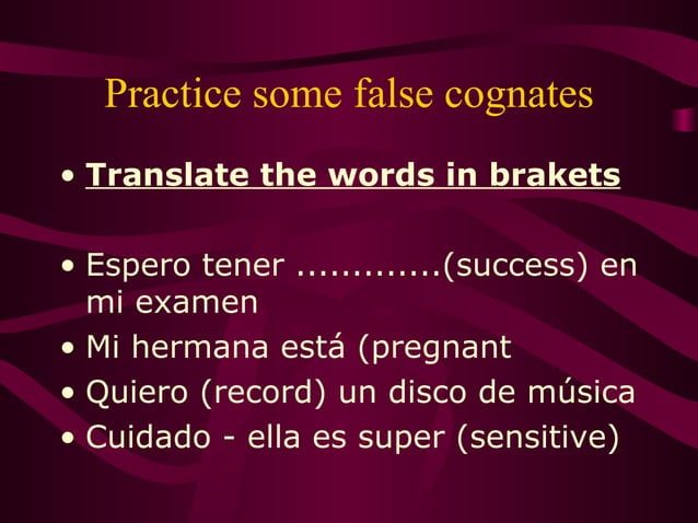 Cognates, Linguistics | PPT