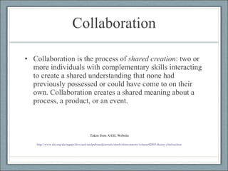 Collaboration: A Journey | PPT