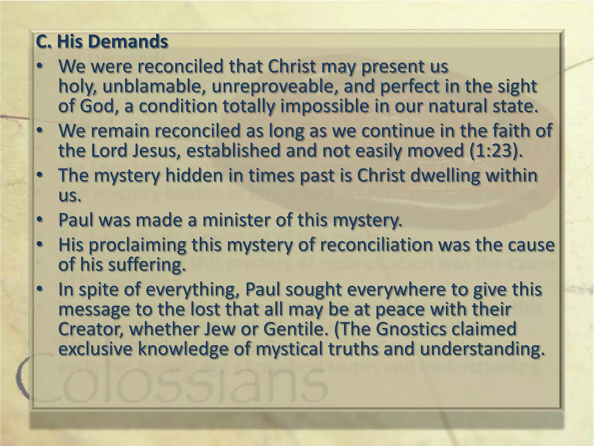 Book of Colossians | PPTX