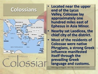Book of Colossians | PPTX | Christianity | Religion & Spirituality