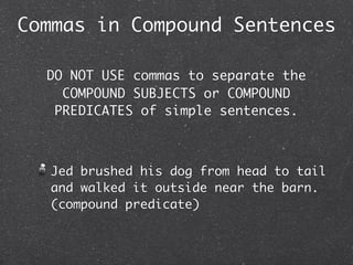 Commas (Part One) | PPT