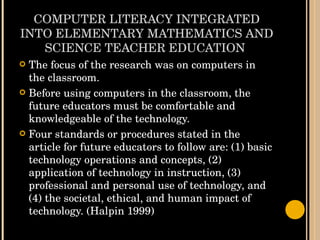 Computers in the Classroom | PPT
