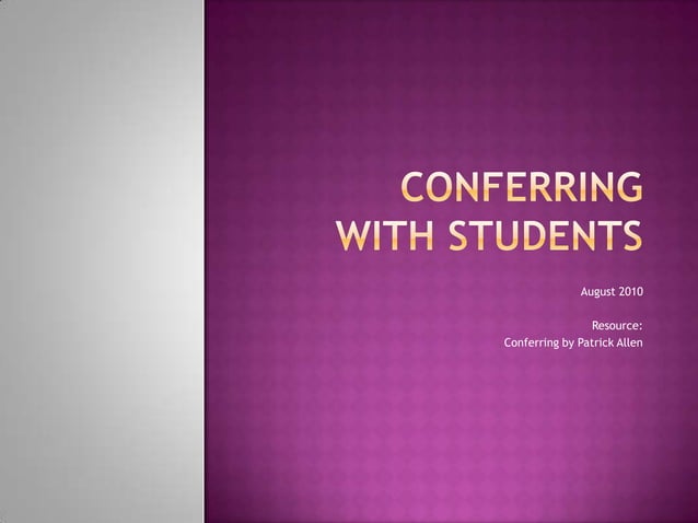 Conferring | PPT