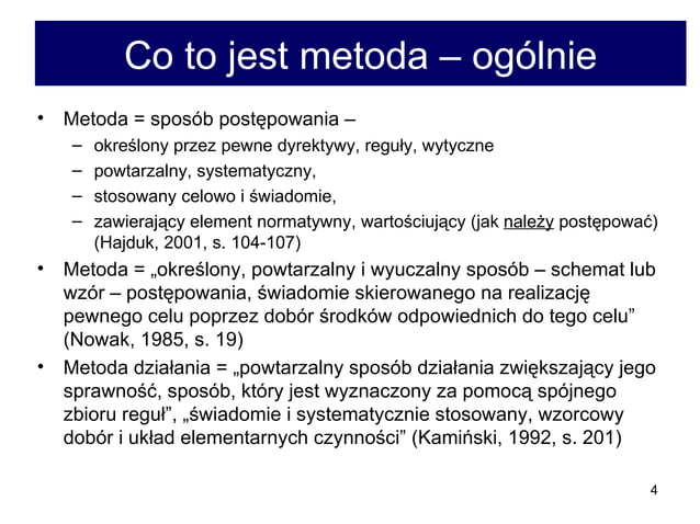 Co to jest metoda? | PPT