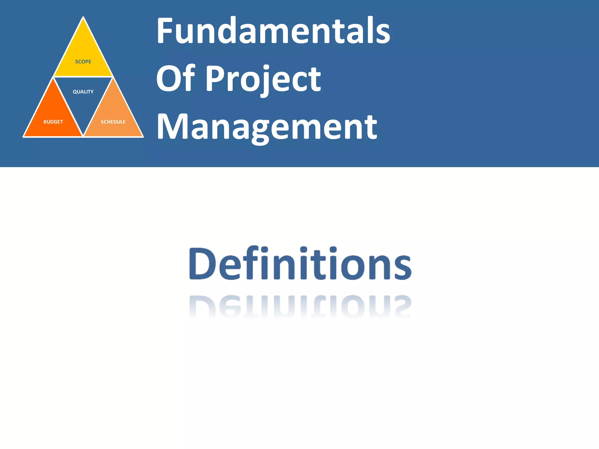 Fundamentals of Project Management | PPT