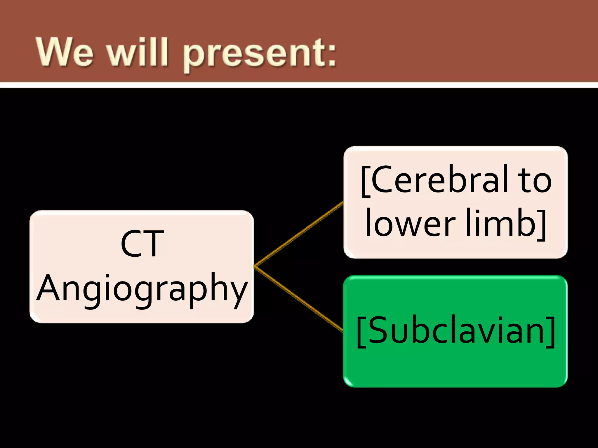 CT Angiography presentation | PPTX