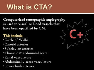 CT Angiography presentation | PPTX