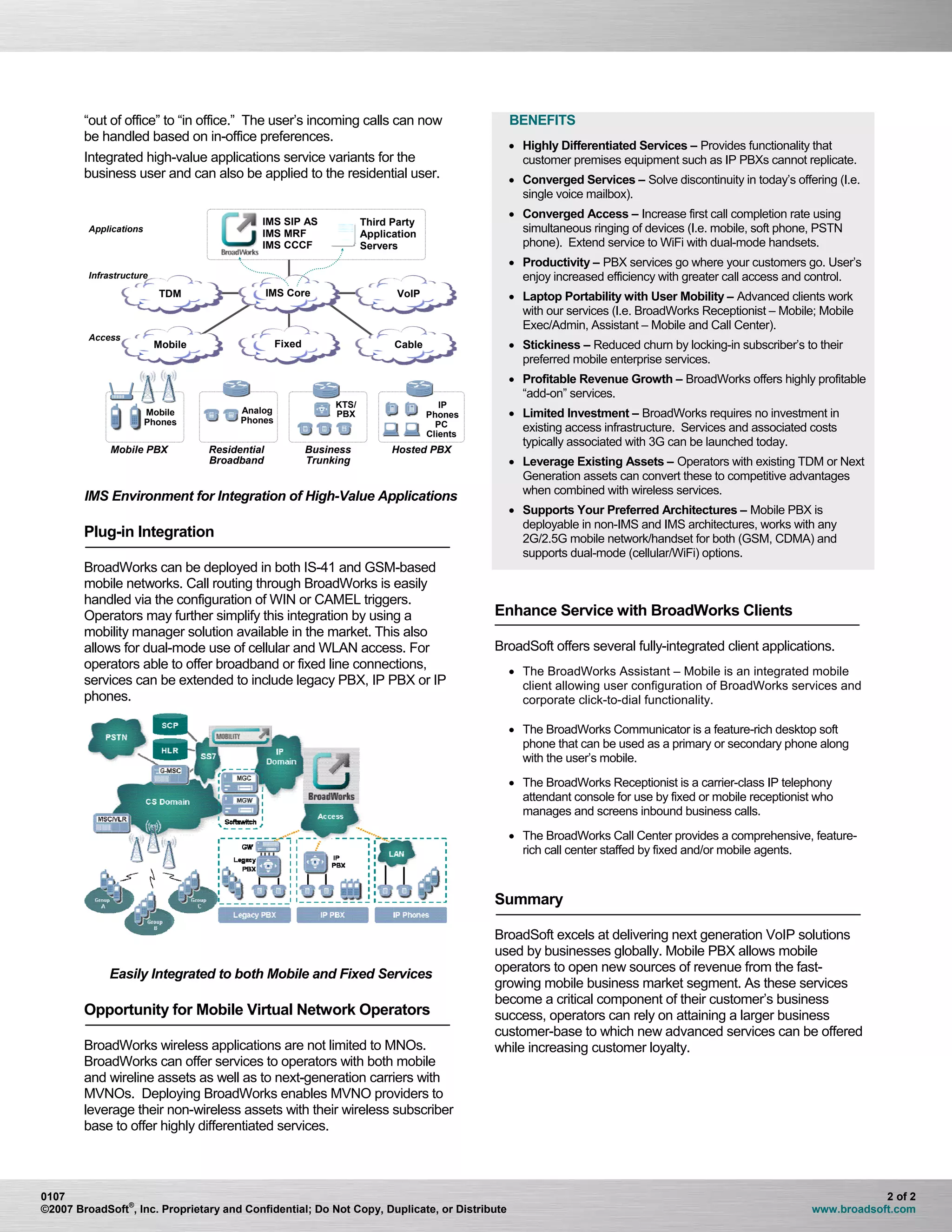 Broadworks MobileMax | PDF