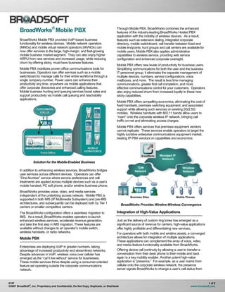 Broadworks MobileMax | PDF