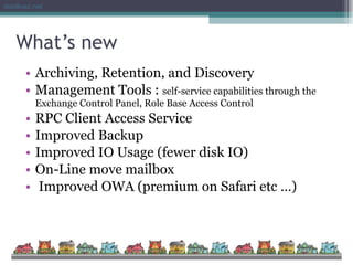 Microsoft Exchange 2010 in 10 slides | PPT