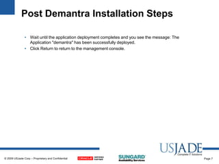 Demantra Installation,Configuration and Integration with EBusiness Suite R12.1.1 | PPTX