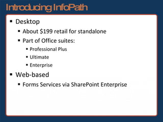 Streamlining Business Processes with InfoPath and SharePoint | PPT