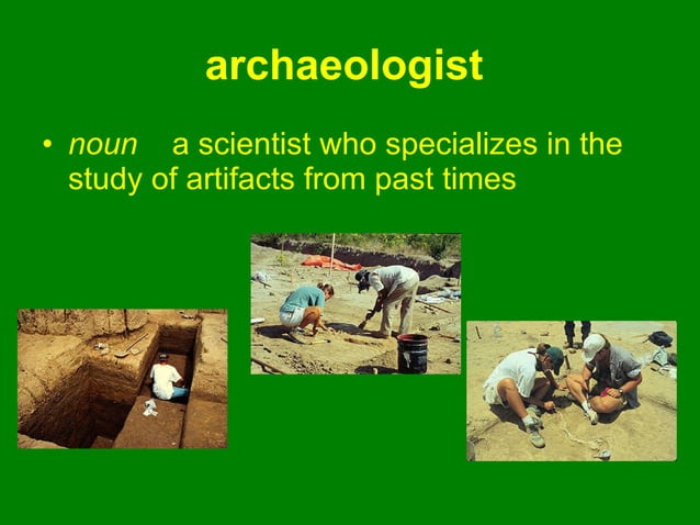 Digging Up the Past VOCABULARY | PPT