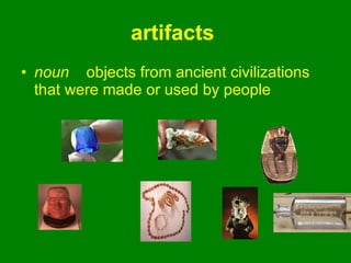 Digging Up the Past VOCABULARY | PPT