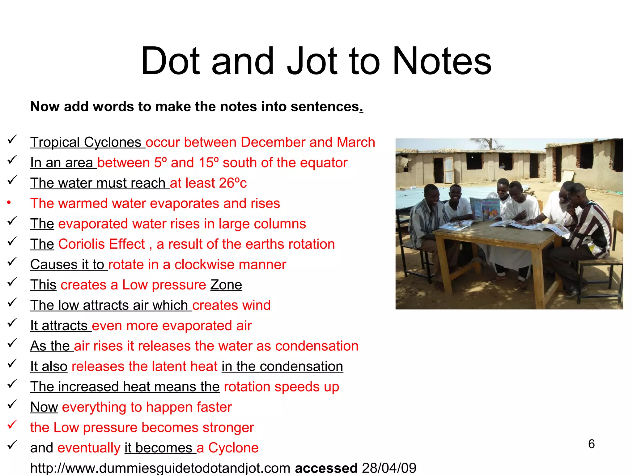 Dot and Jot Notetaking | PPT