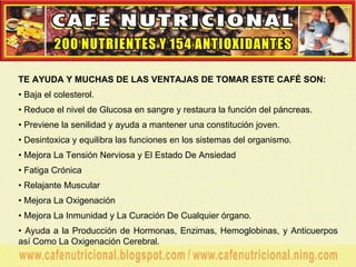 CAFE NUTRICIONAL | PPS