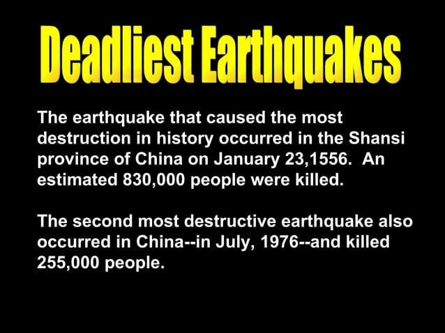 Earthquake Notes Summary | PPT